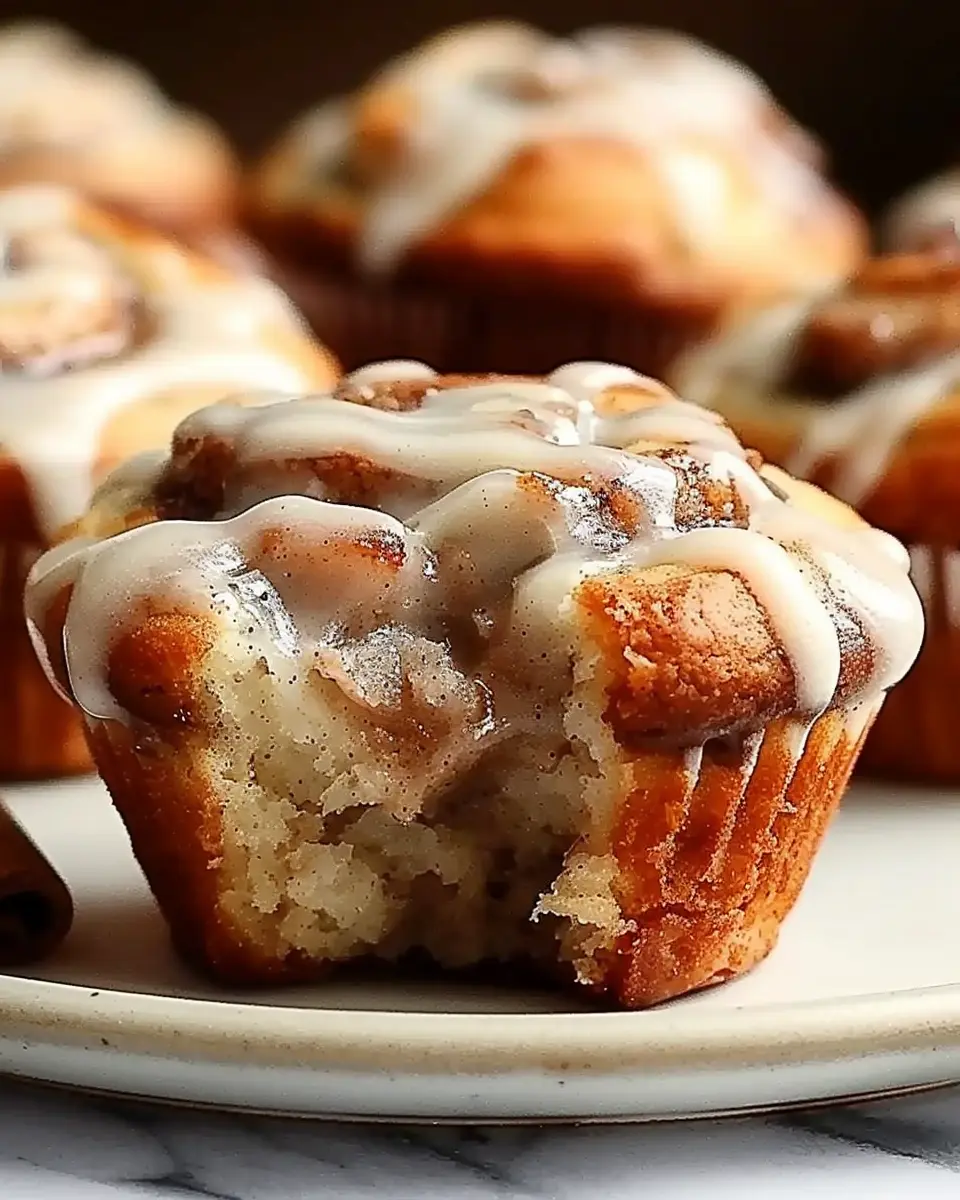Irresistibly Fluffy Cinnamon Roll Muffins