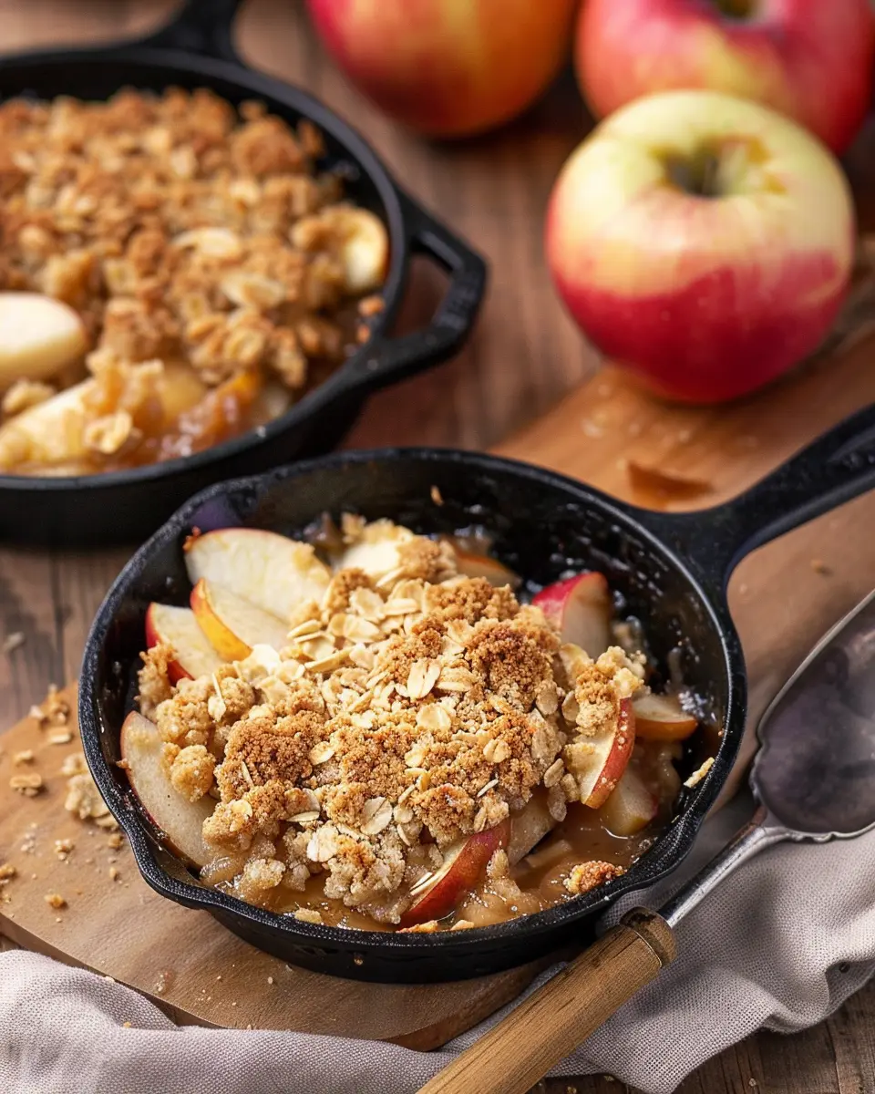 cast iron apple crisp