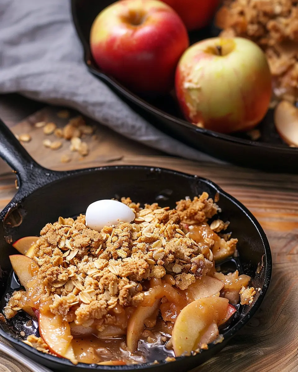 cast iron apple crisp