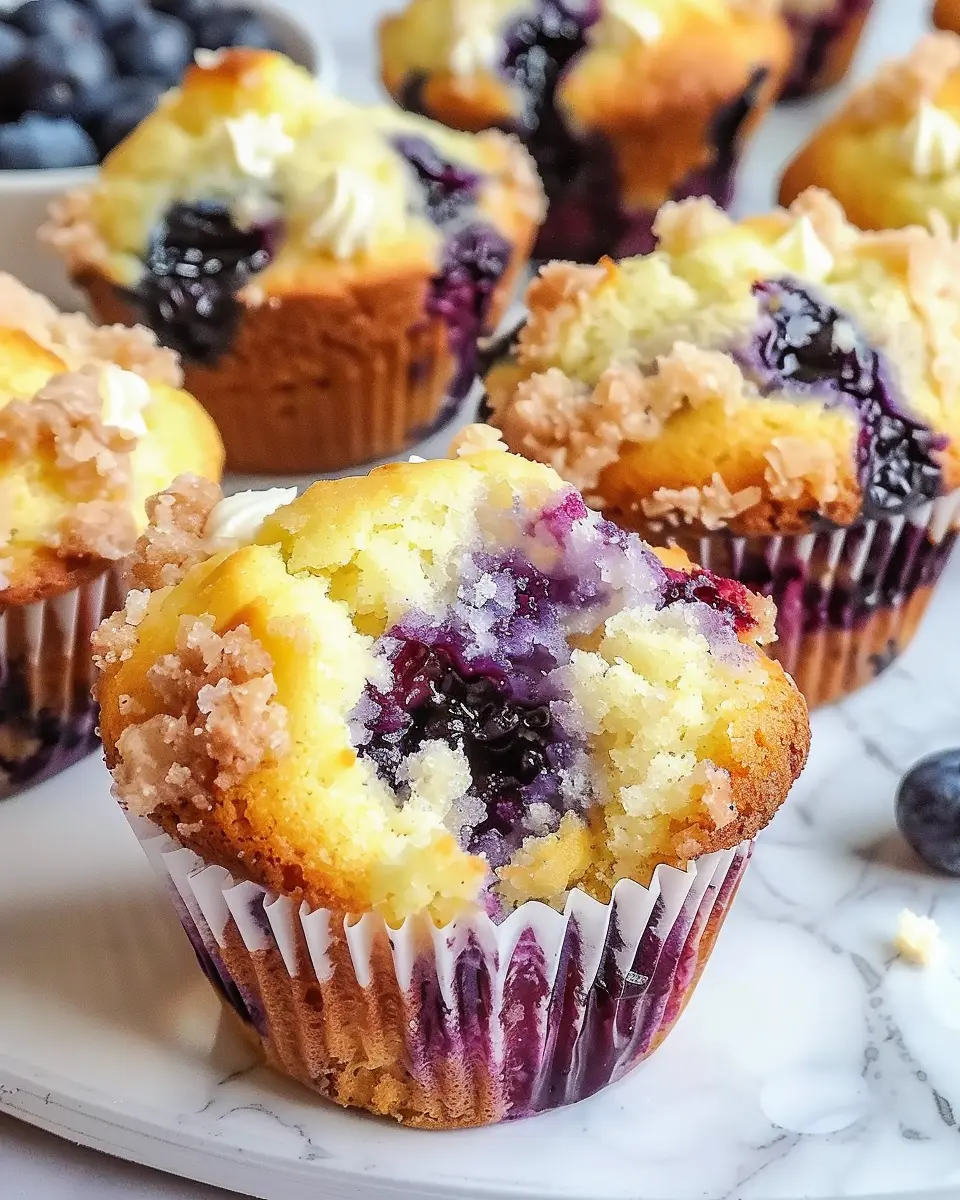 blueberry cream cheese muffins recipe