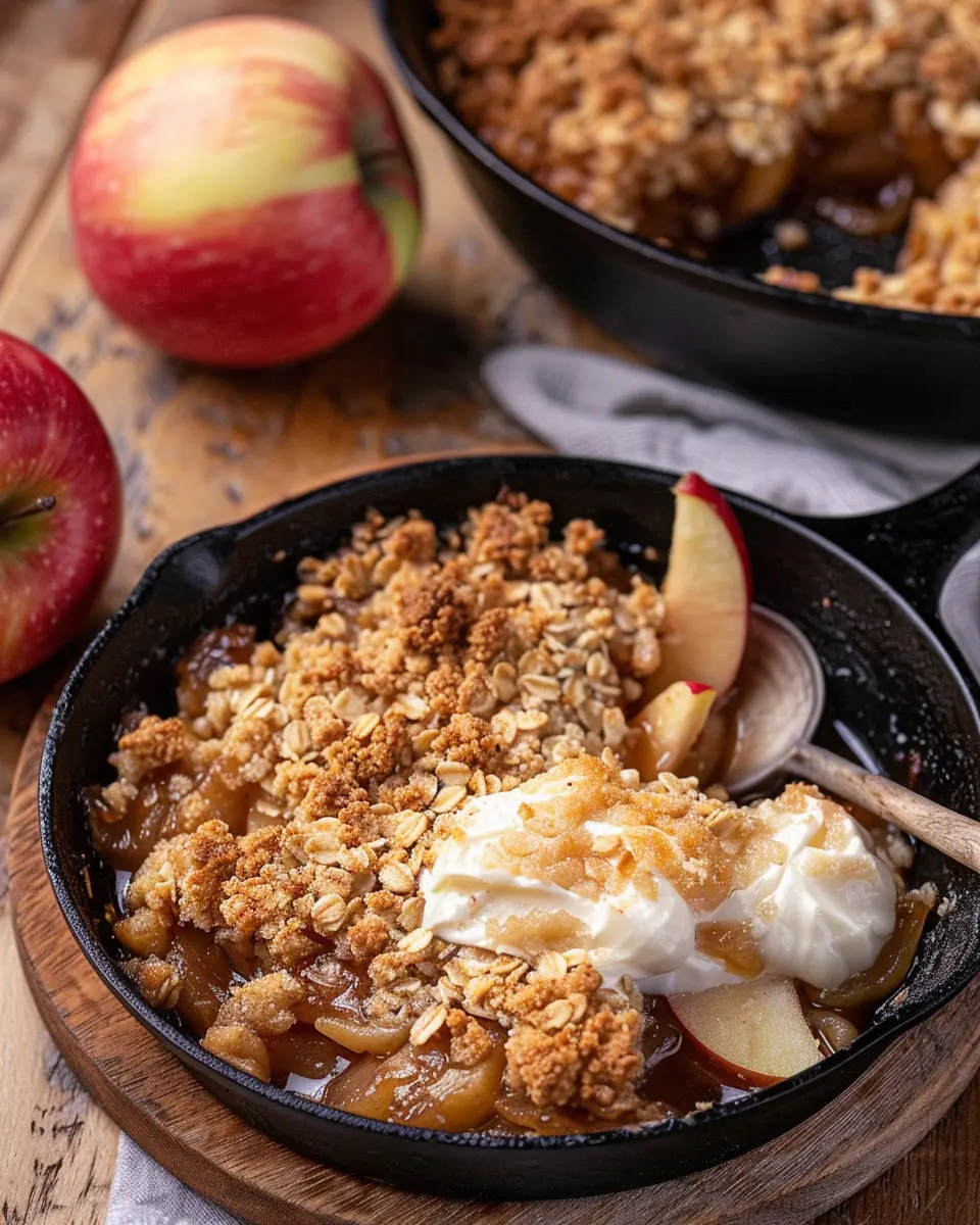 cast iron apple crisp