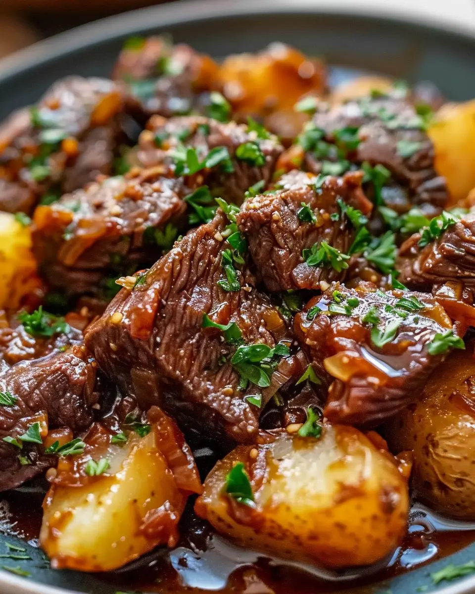 slow cooker garlic butter beef