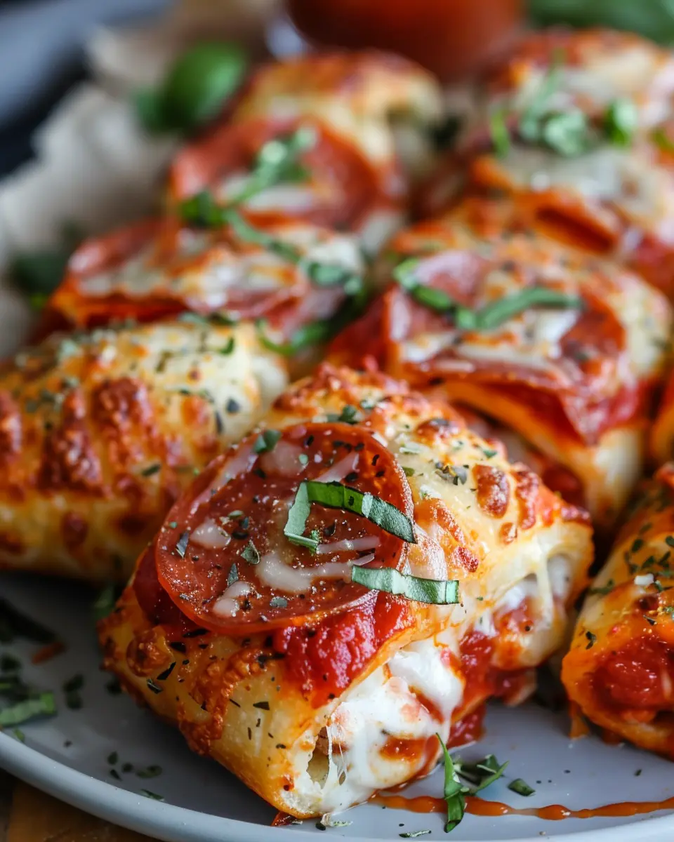 high protein pepperoni pizza rolls
